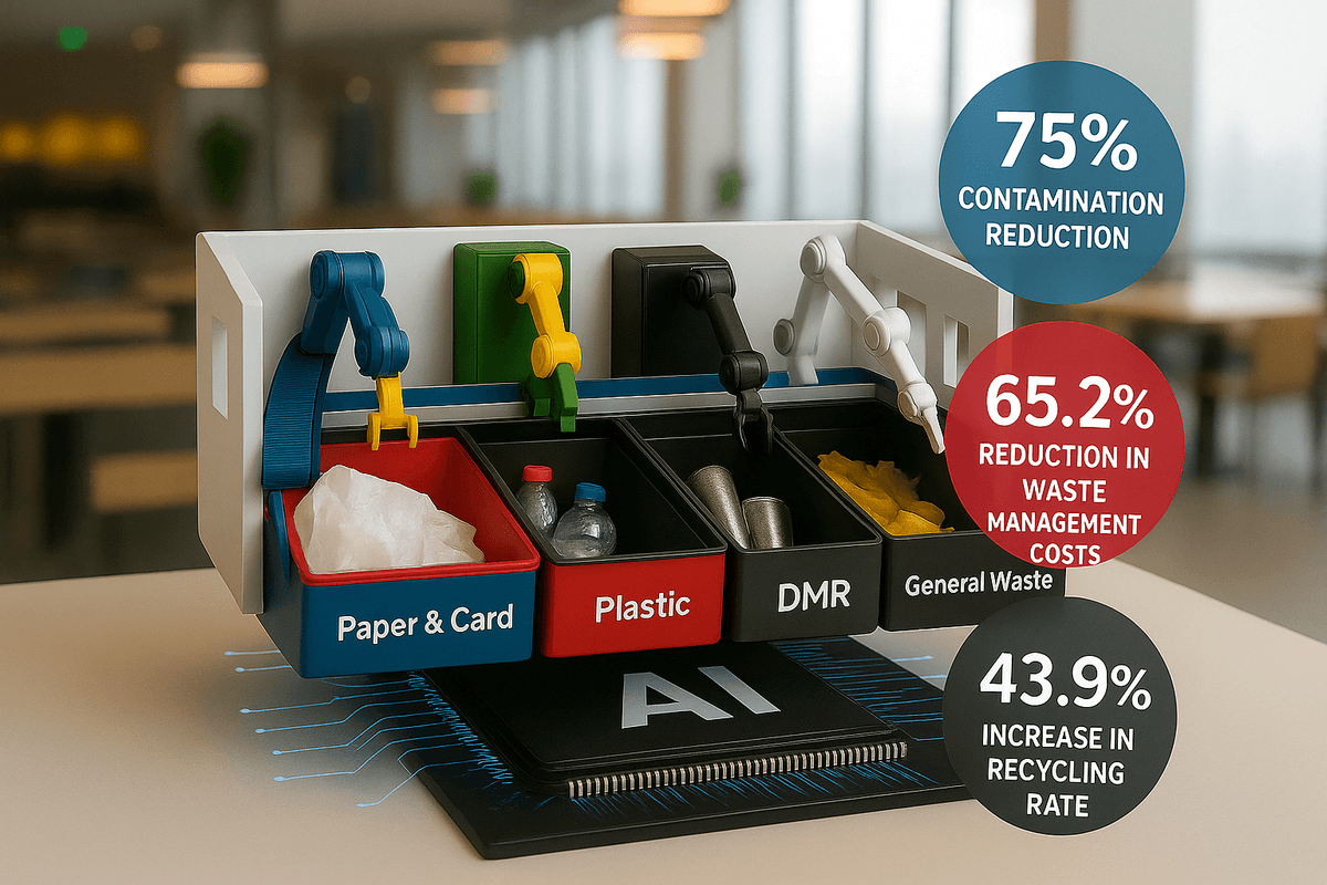 Smart Bins for Public Spaces - Automated Waste Sorting | Ameru